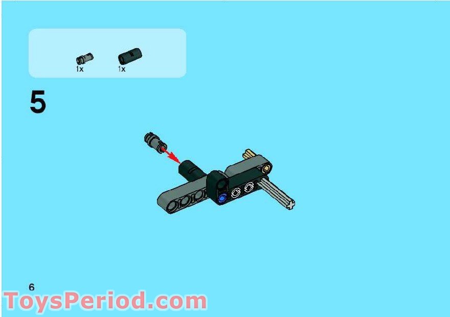 LEGO 8259 Mini Bulldozer Instructions and Parts List