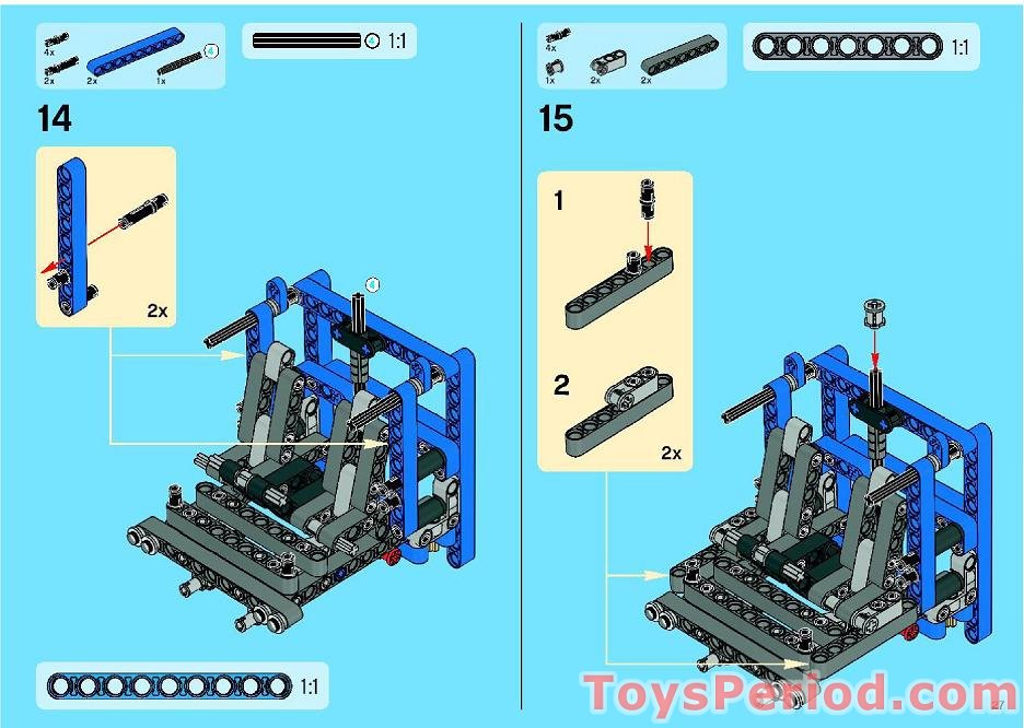 LEGO 8273 Off Road Truck Instructions and Parts List