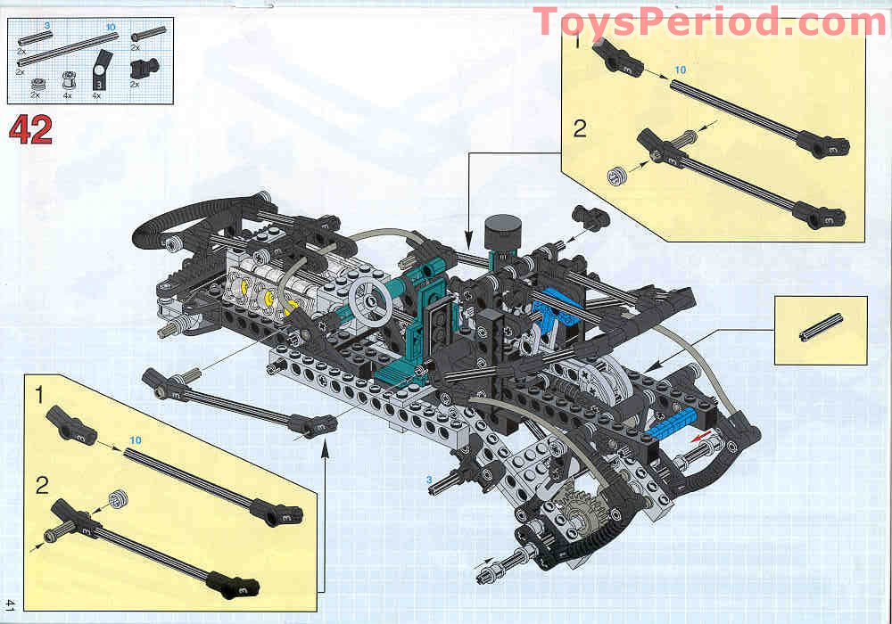 LEGO 8428 Turbo Command Instructions and Parts List
