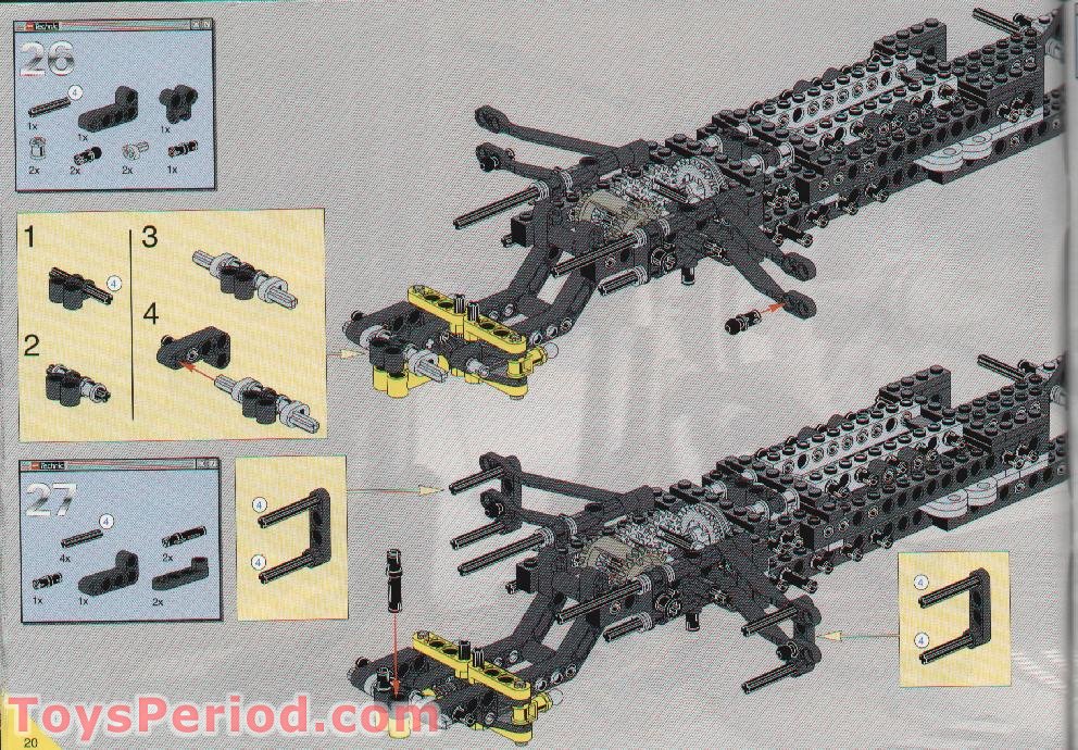LEGO 8458 Silver Champion Racer Instructions and Parts List