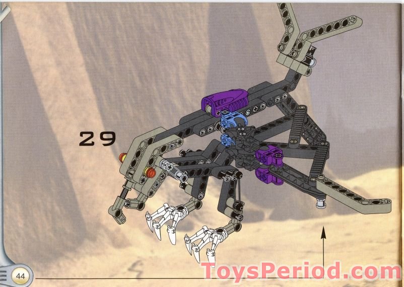 LEGO 8548 Nui-Jaga Instructions and Parts List