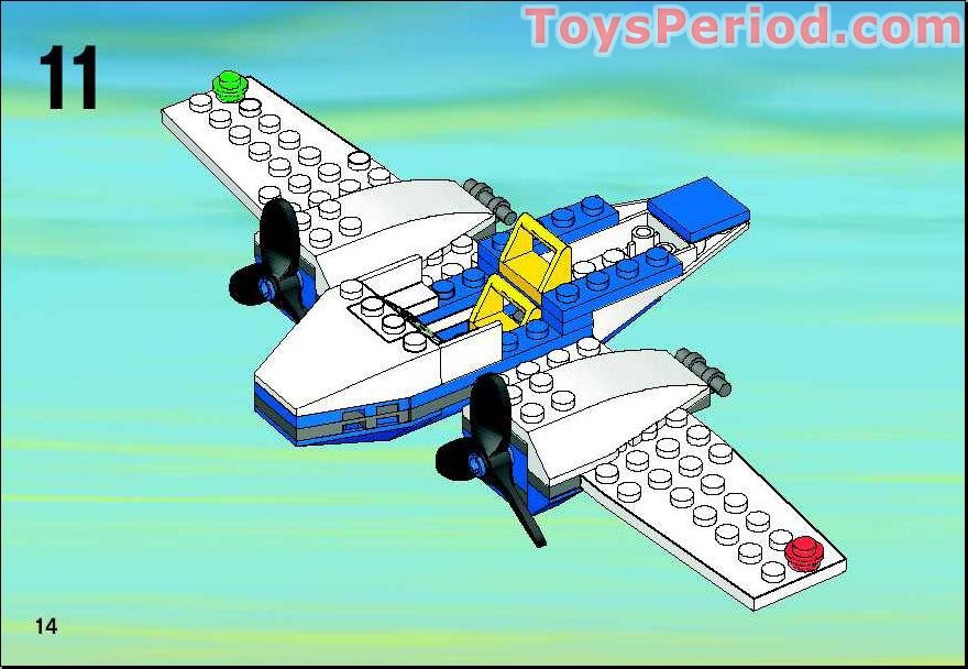 LEGO 2928-1 Airline Promotional Set Instructions and Parts List