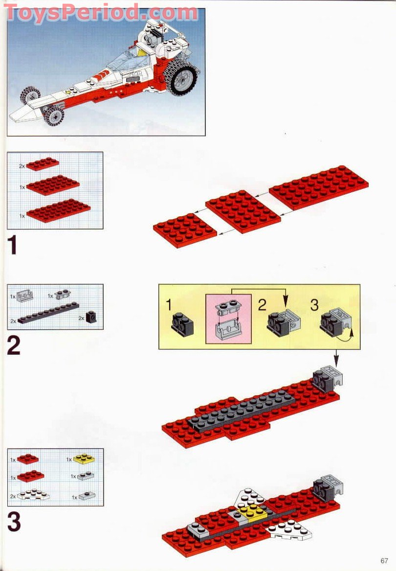 LEGO 5591 Mach II Red Bird Rig Instructions and Parts List