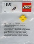 LEGO 1115 4.5v Lighting Brick (2x2) Set Parts List