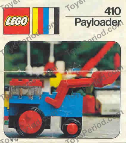LEGO 410 Payloader Instructions and Parts List