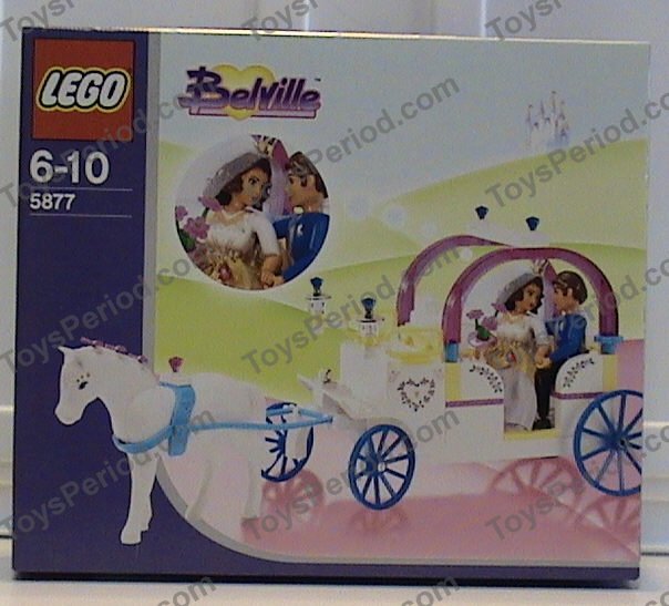 LEGO 5877 Bryllupskareten (Wedding Coach) Instructions and Parts List