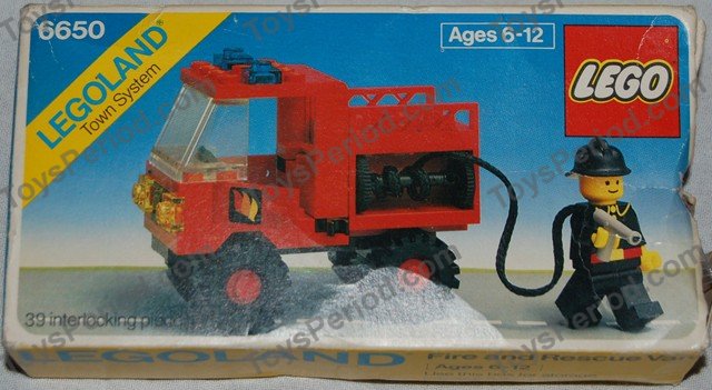 LEGO 6650 Fire and Rescue Van Instructions and Parts List