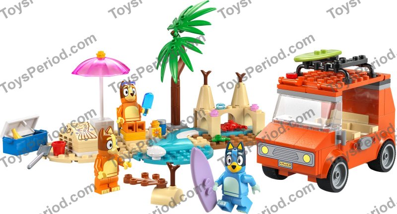 LEGO 11202 Bluey's Beach & Family Car Trip Set from 2025 | LEGO Reference