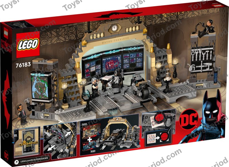 LEGO 76183 Batcave: The Riddler Face-off Set Parts List