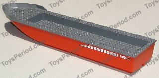 LEGO Sets with Part 54100c02pb01 Boat Hull Unitary 51 x 12 x 6 with ...