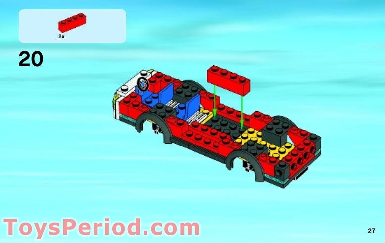LEGO 60002 Fire Truck Instructions and Parts List
