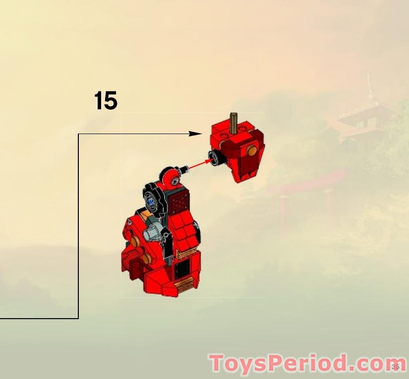 LEGO 9448 Samurai Mech Instructions and Parts List