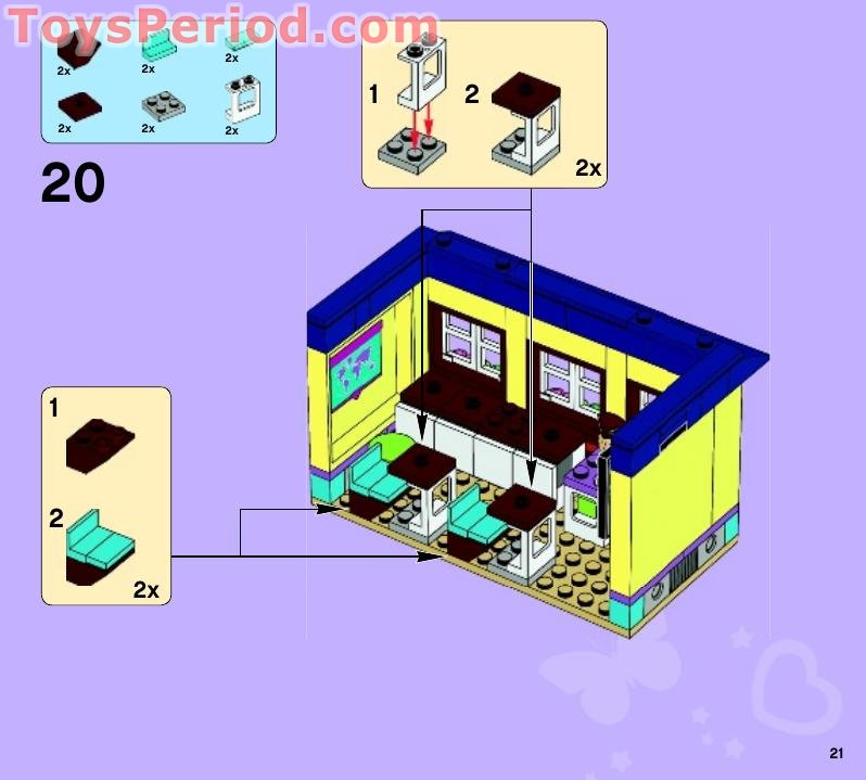 LEGO 41005 Heartlake High Instructions and Parts List