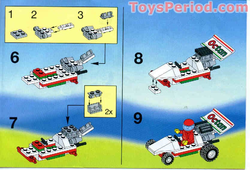 LEGO 1890 Octan Racer Instructions and Parts List
