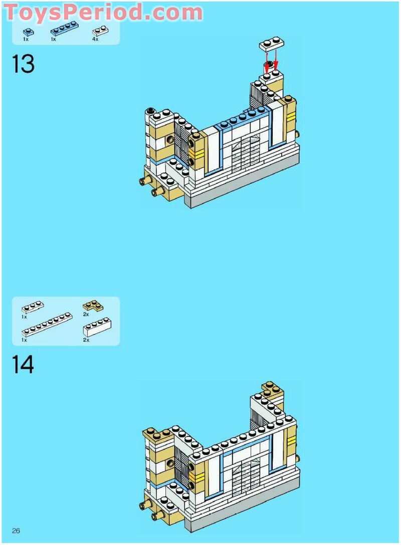 LEGO 10189 Taj Mahal Set Parts Inventory and Instructions - LEGO ...