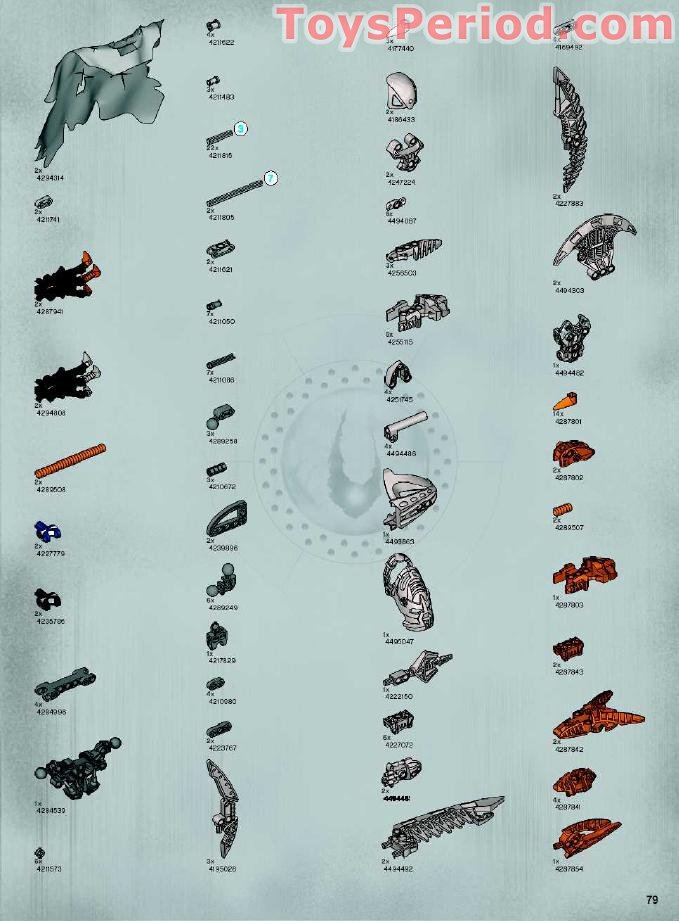 LEGO 10204 Vezon and Kardas Instructions and Parts List