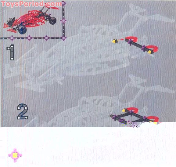 LEGO 3581 Formula Z Car in Storage Box Instructions and Parts List