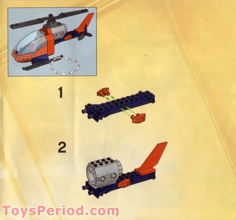 LEGO 4858 Doc Ock's Crime Spree Instructions and Parts List