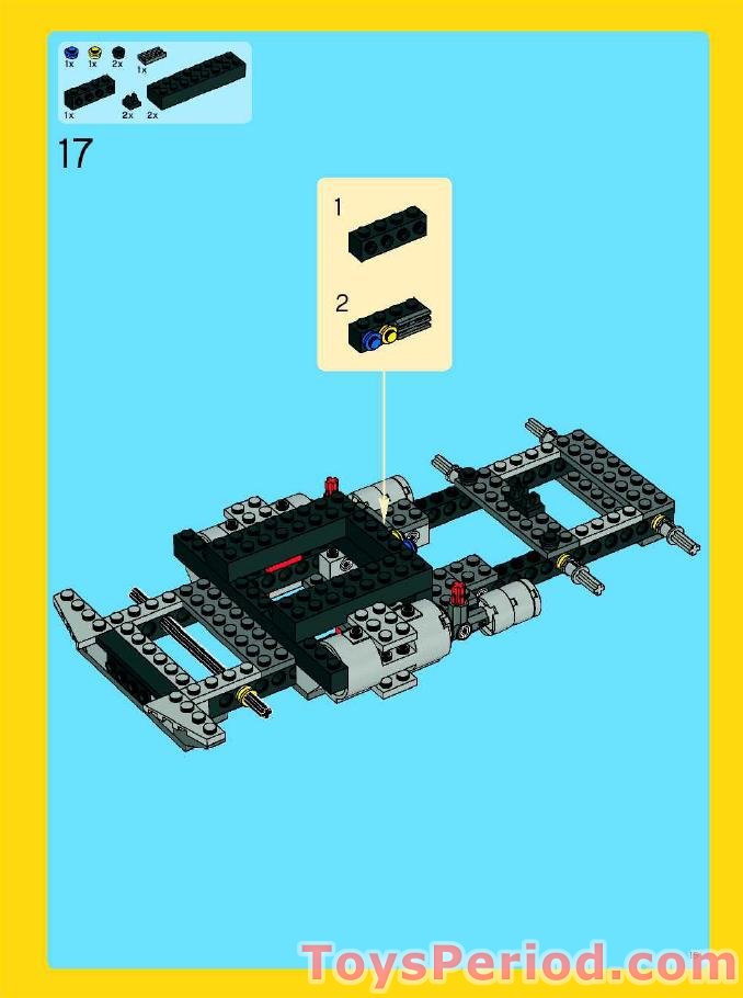 LEGO 4955 Big Rig Instructions and Parts List