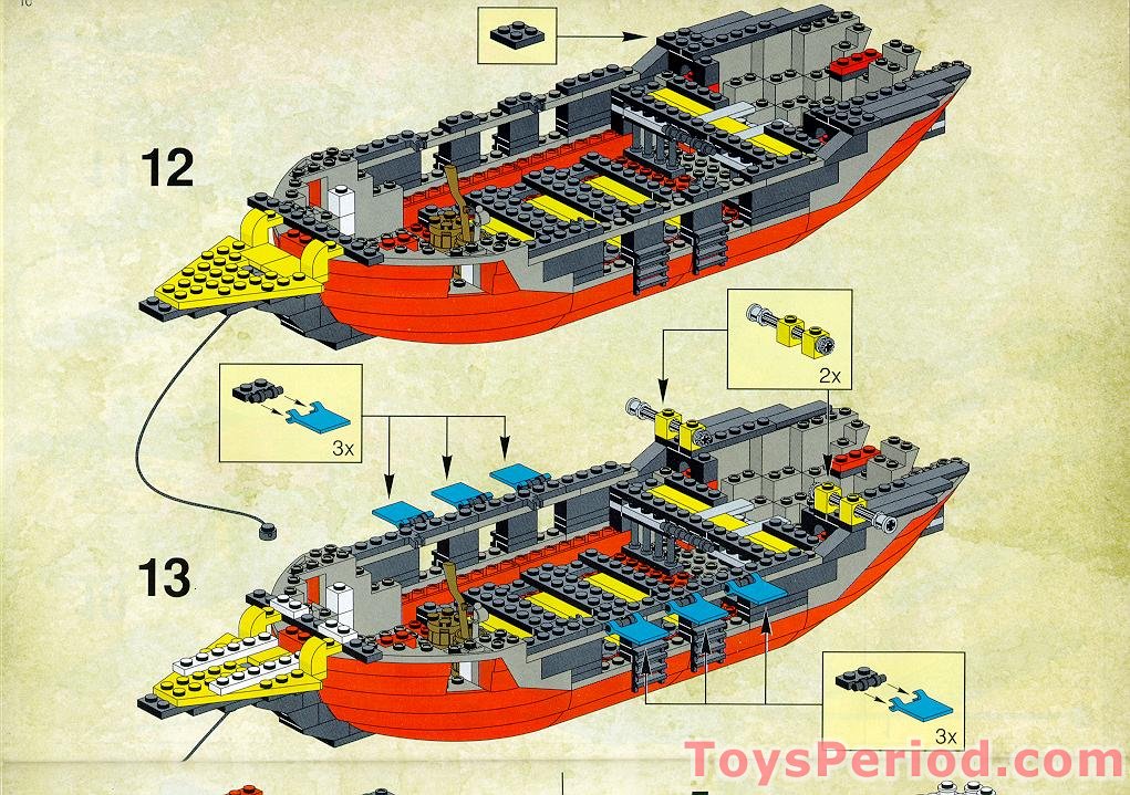 LEGO 6289 Red Beard Runner Instructions and Parts List