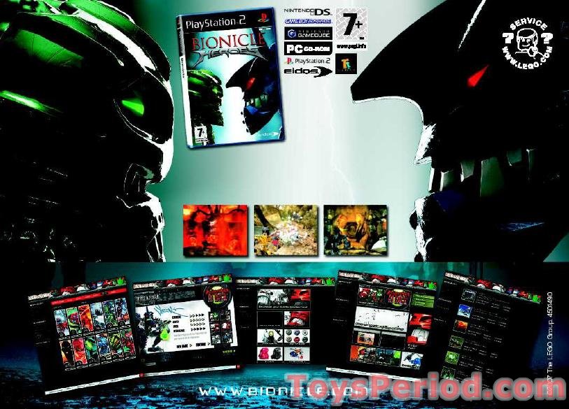 LEGO 8916 Takadox Instructions and Parts List