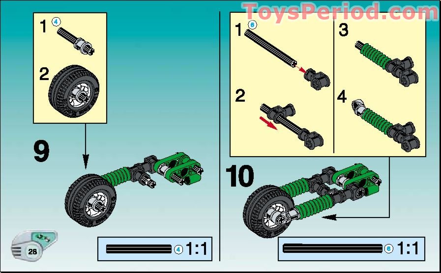 LEGO 8236 Bike Burner Instructions and Parts List