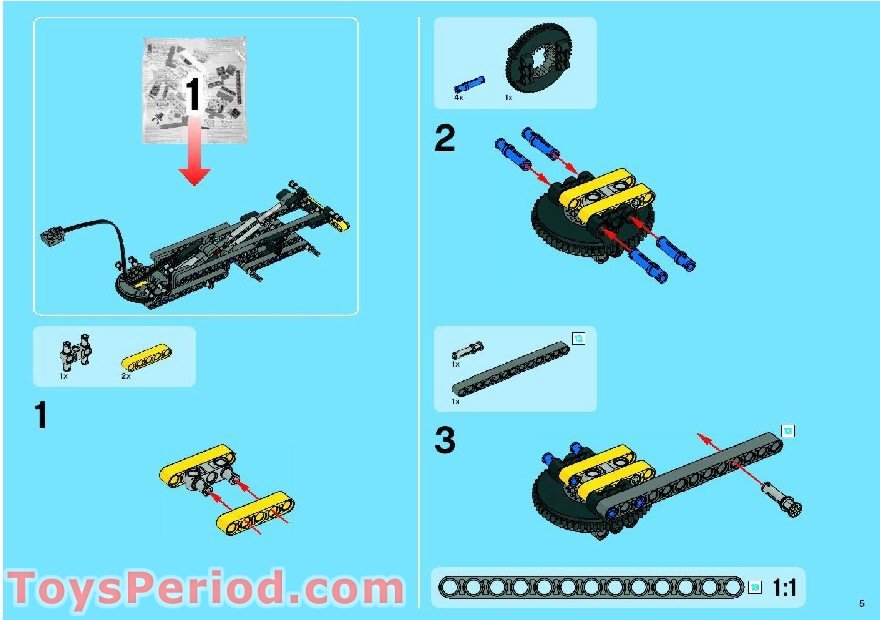 LEGO 8264 Hauler Instructions and Parts List