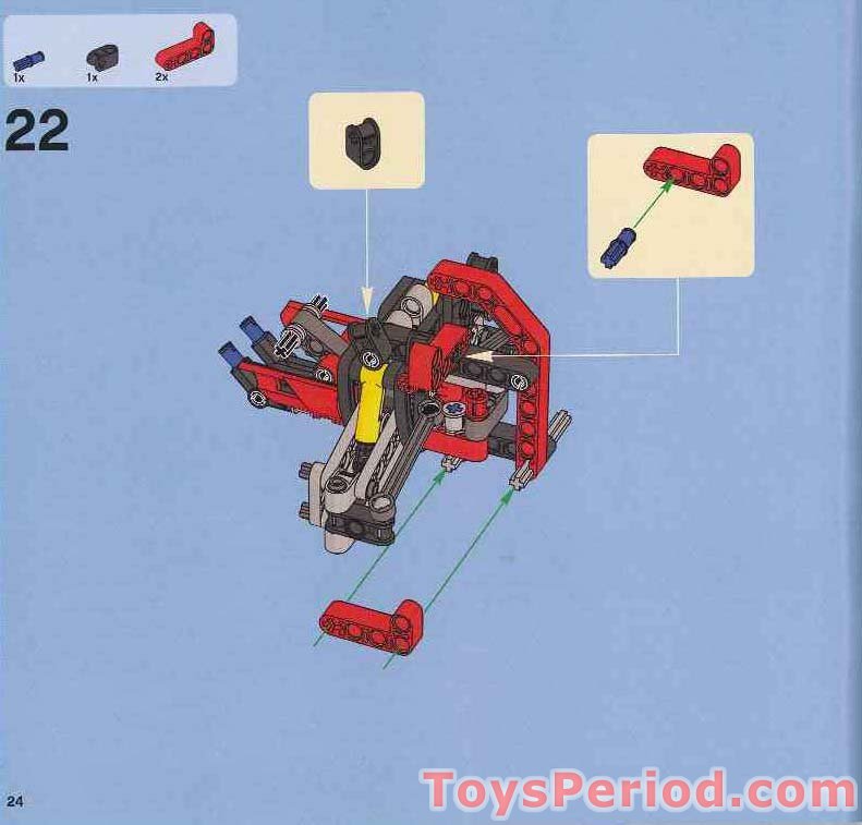 LEGO 8272 Snowmobile Instructions and Parts List