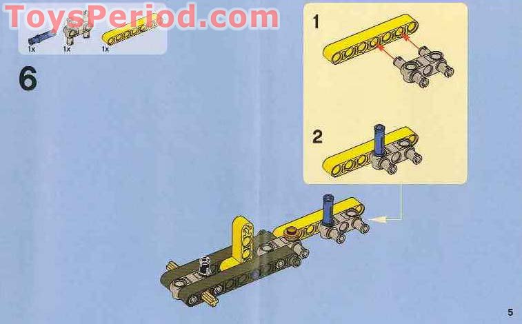 LEGO 8290 Mini Forklift Instructions and Parts List