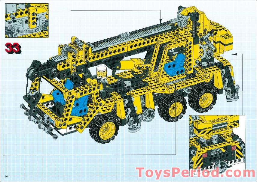LEGO 8431 Pneumatic Crane Truck Instructions and Parts List