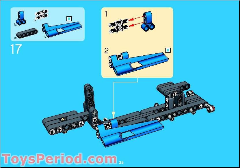 LEGO 8433 Cool Movers Instructions and Parts List