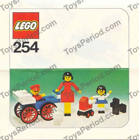 LEGO 254-1 Mother and Daughter with Prams Instructions and Parts List