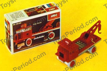 LEGO 332 Tow Truck Instructions and Parts List