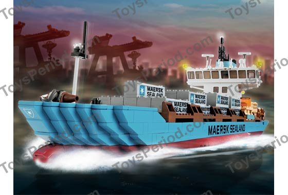 LEGO 10152-1 Maersk Sealand Container Ship 2004 Edition Instructions ...