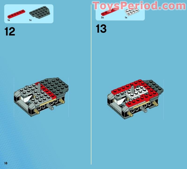 LEGO 6860 The Batcave Instructions and Parts List