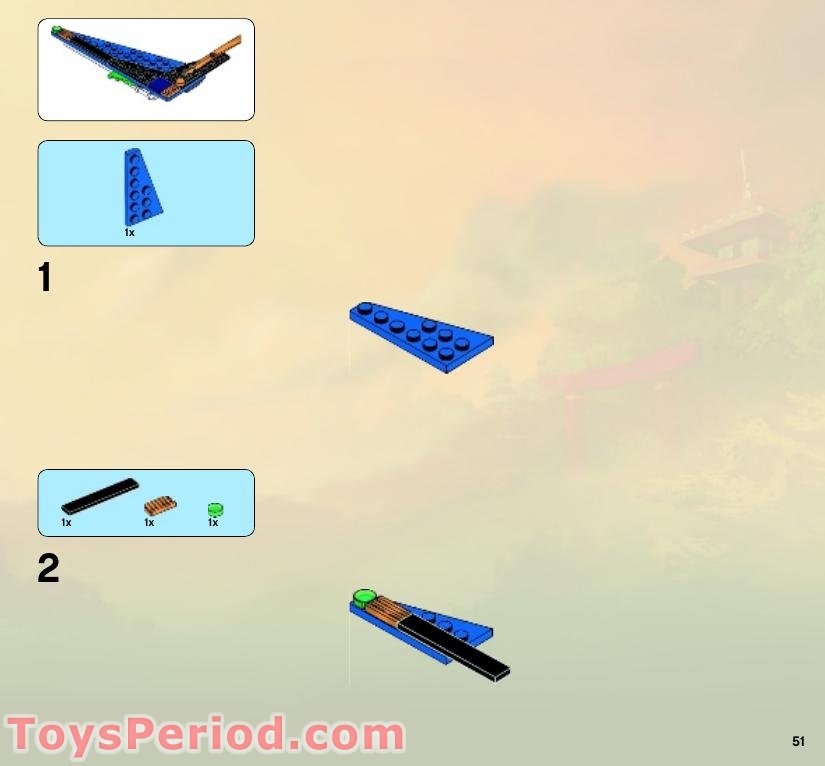 LEGO 9442 Jay's Storm Fighter Instructions and Parts List