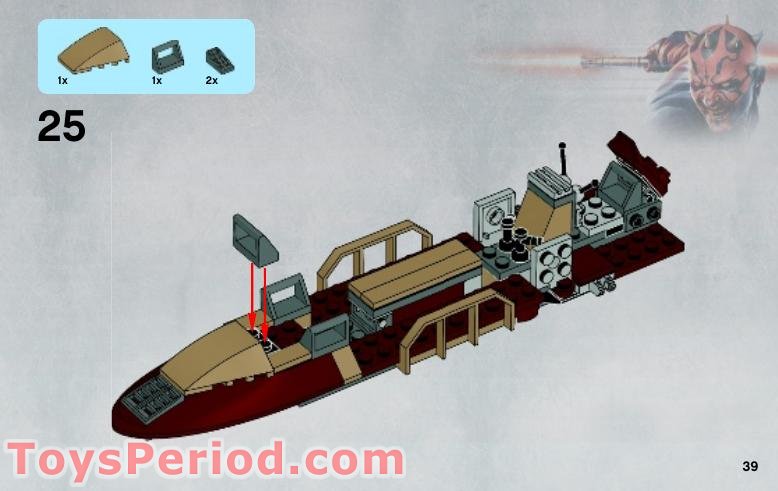 LEGO 9496 Desert Skiff Instructions and Parts List