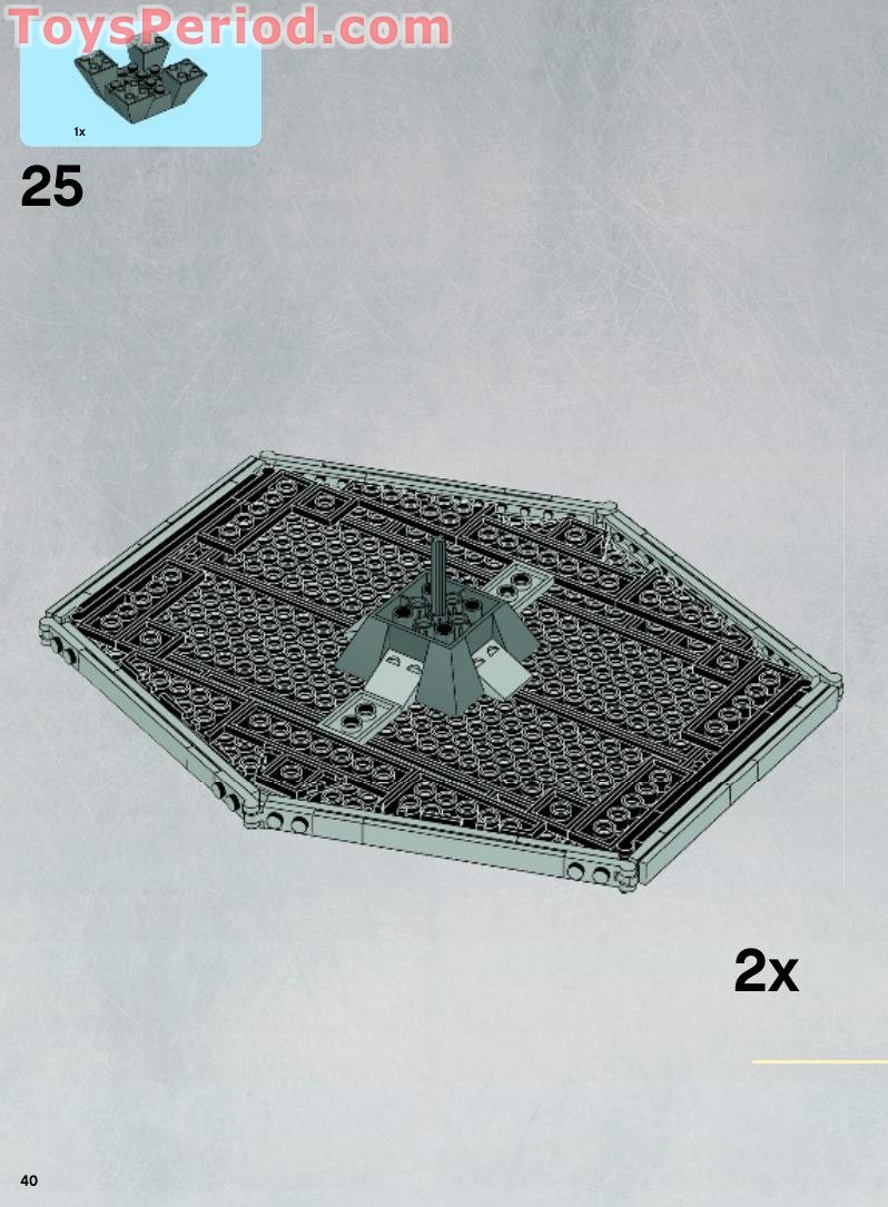 LEGO 9492 TIE Fighter Instructions and Parts List