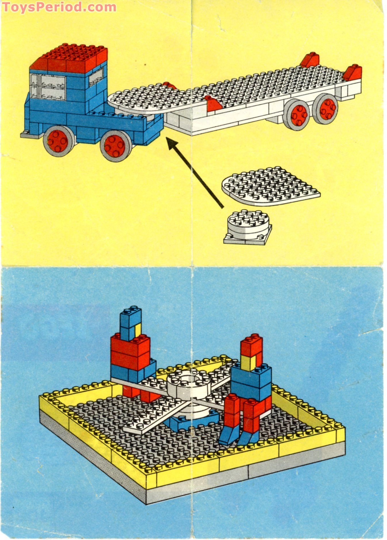 LEGO 402-2 White Turntables Instructions and Parts List