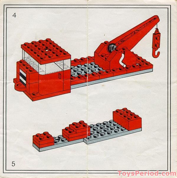LEGO 332 Tow Truck Instructions and Parts List
