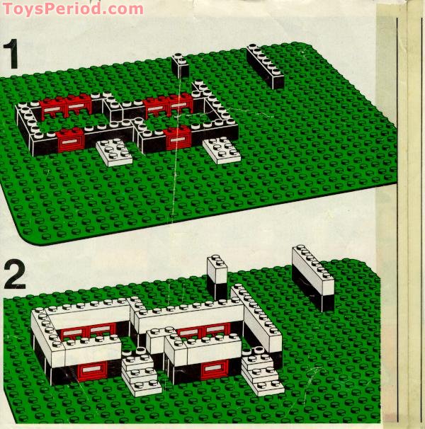 LEGO 353 Terrace House with Car and Garage Instructions and Parts List