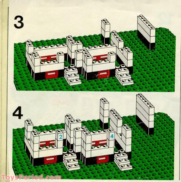 LEGO 353 Terrace House with Car and Garage Instructions and Parts List