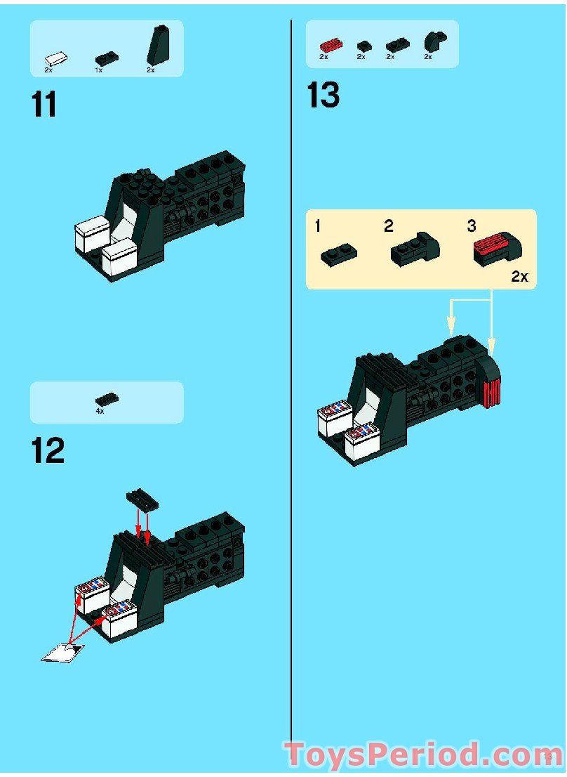 LEGO 10192 Space Skulls Instructions and Parts List