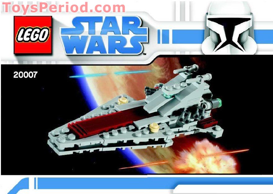 LEGO 20007 Mini Republic Attack Cruiser Instructions and Parts List
