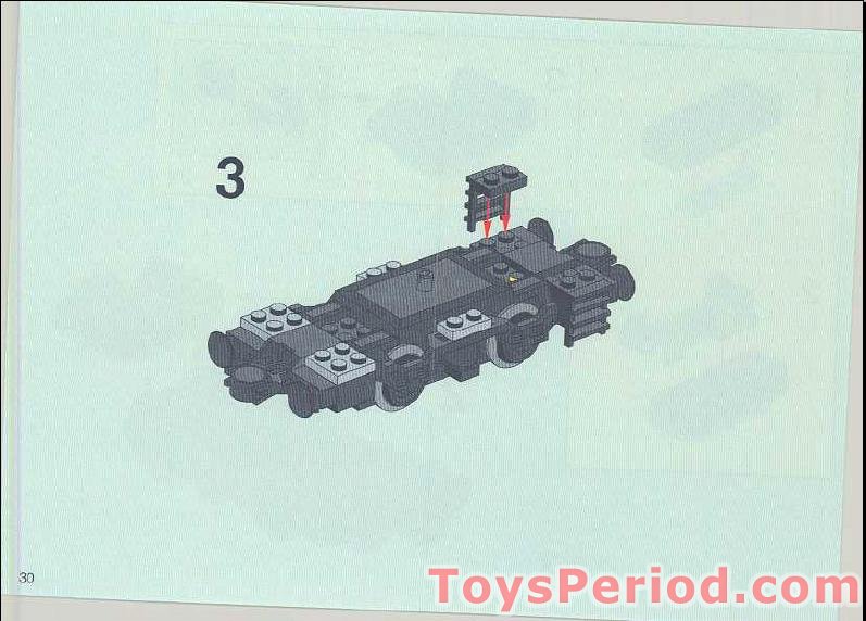 LEGO 3740 My Own Train - Small Engine Instructions and Parts List