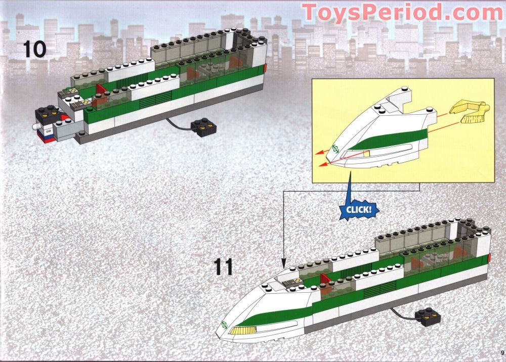 LEGO 4511 High Speed Train Instructions and Parts List