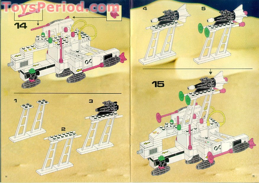 LEGO 6780 Light and Sound XT Starship Instructions and Parts List