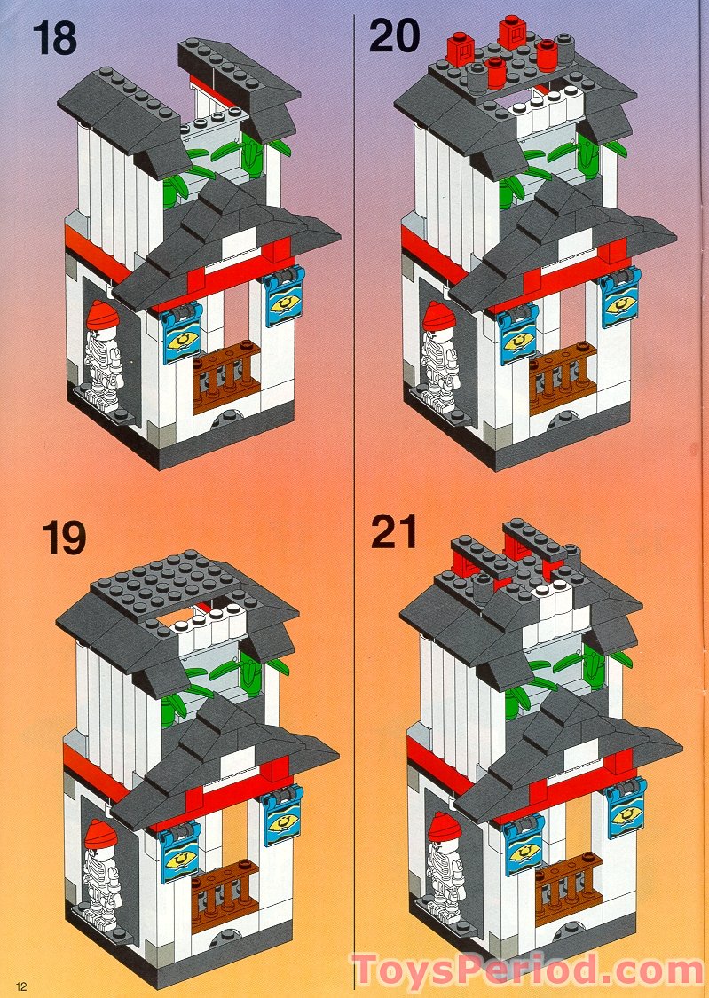 LEGO 6093 Flying Ninja Fortress Instructions and Parts List