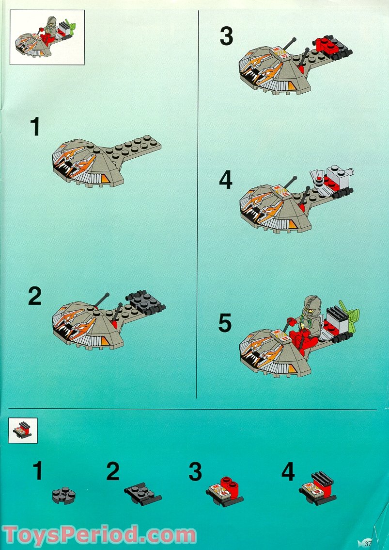 LEGO 6199 Hydro Crystalization Station Instructions and Parts List