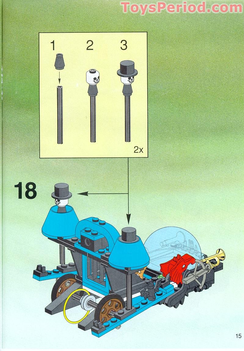 LEGO 6496 Whirling Time Warper Instructions and Parts List